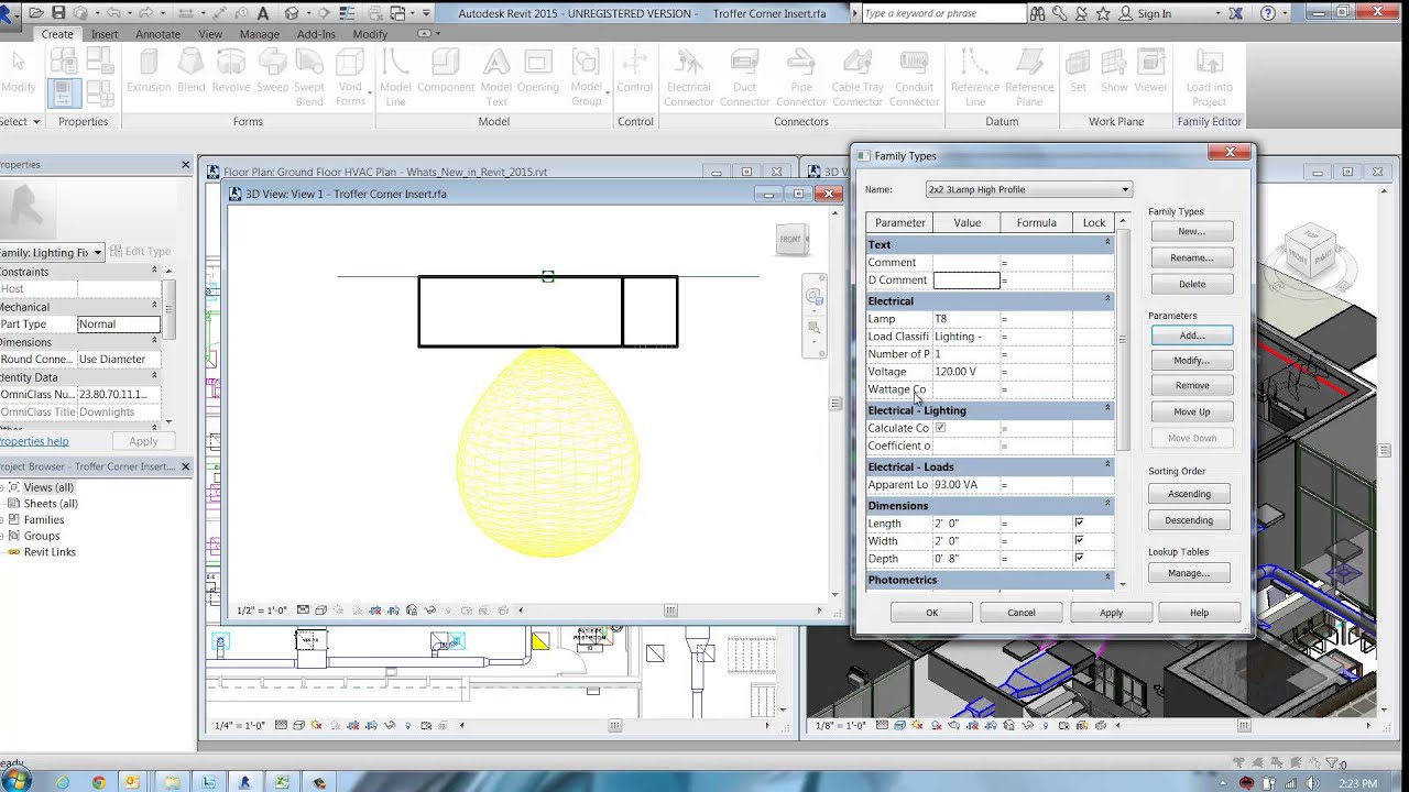 Revit 2015 -- Family Parameter Order Adjustments - YouTube
