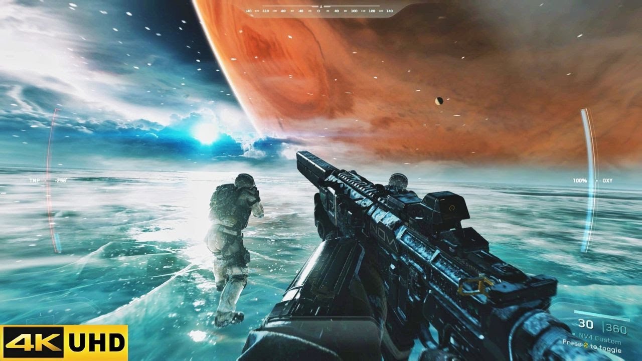 SCAR Team 7 attack on UNSA Weapons Laboratory - Call of Duty: Infinite ...