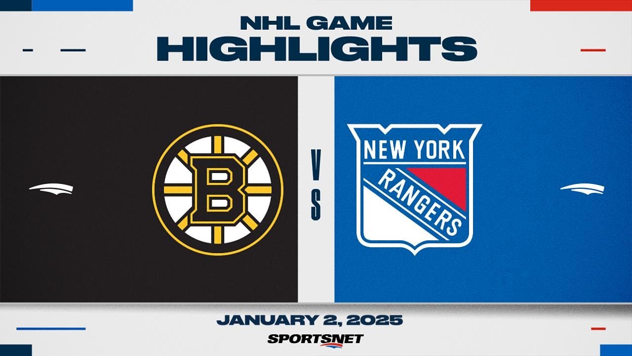 NHL Highlights | Bruins vs. Rangers - January 2, 2025 - YouTube