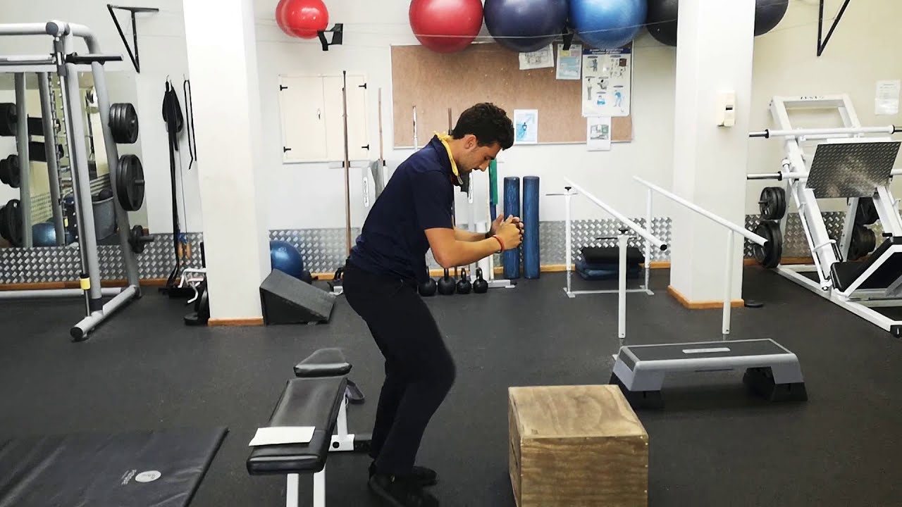 Sit to Stand Box Jumps - YouTube