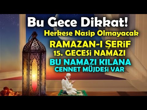 Kim bu namazı teheccüd vakti kılarsa o kul için büyük müjde var..Herkese nasip olmaz