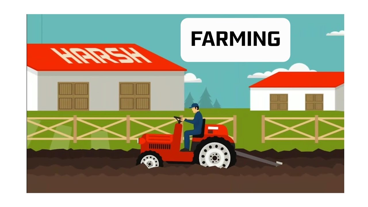 Farming tractor | 2d Animation - YouTube