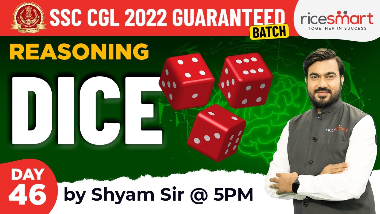 Dice Reasoning SSC CGL 2022 | Dice Reasoning by Shyam Asare | SSC Exams ...