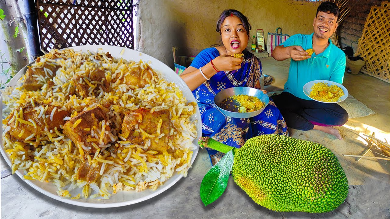 🔥কাঁচা কাঁঠালের বিরিয়ানি│Jackfruit Biryani│Kathal Biryani Recipe│Echor Biriyani Bangla Recipe ...