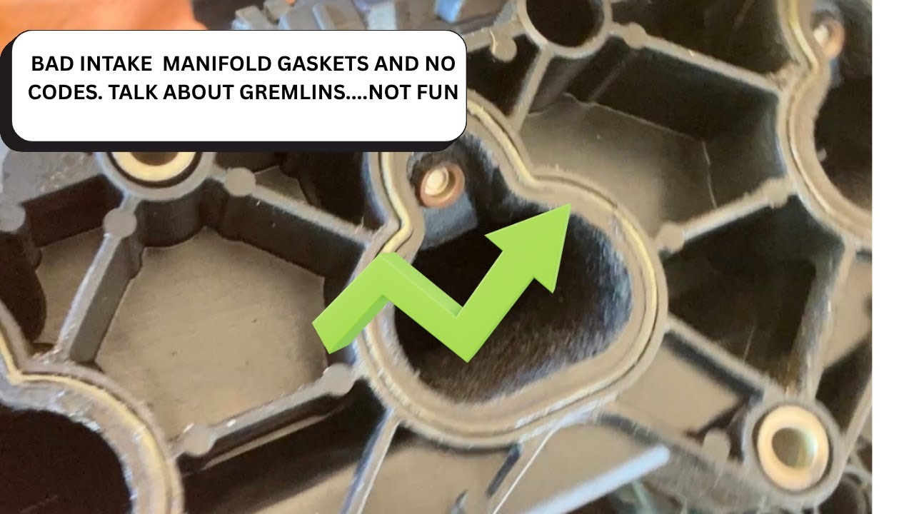 Bad Intake Manifold Gaskets. No Codes. Just Rough Idle. I fixed this on ...