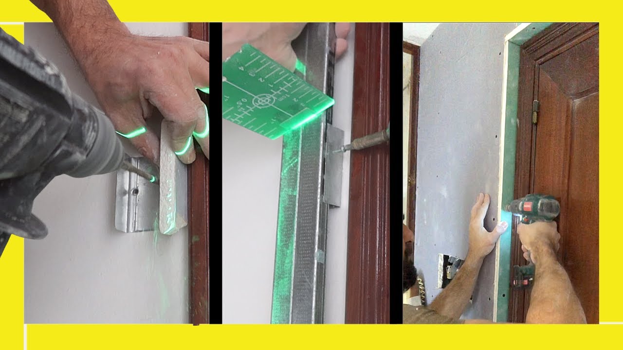 ASSEMBLING DRYWALL SHEATHING to Conceal ELECTRICAL PIPES: Metal Frames ...
