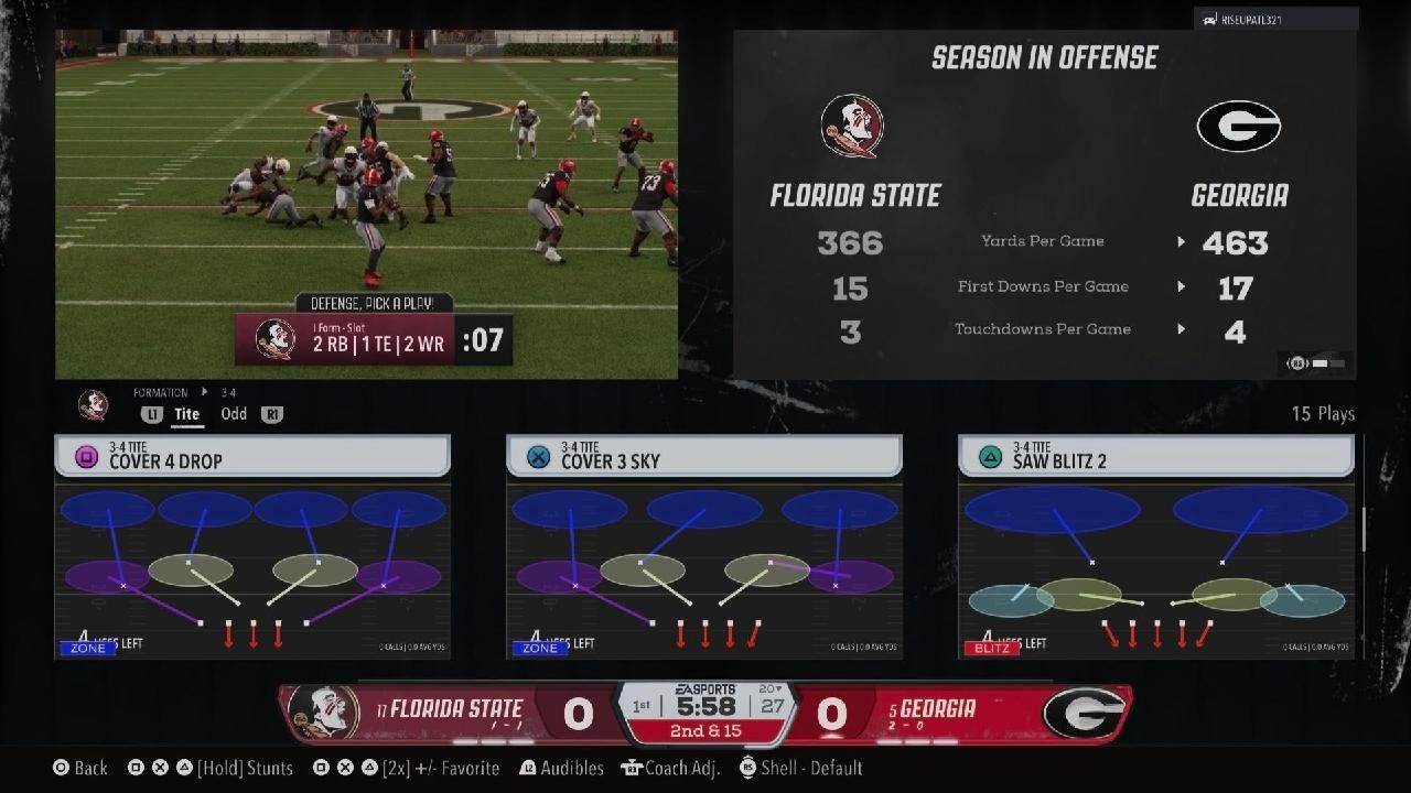 FSU vs UGA - YouTube