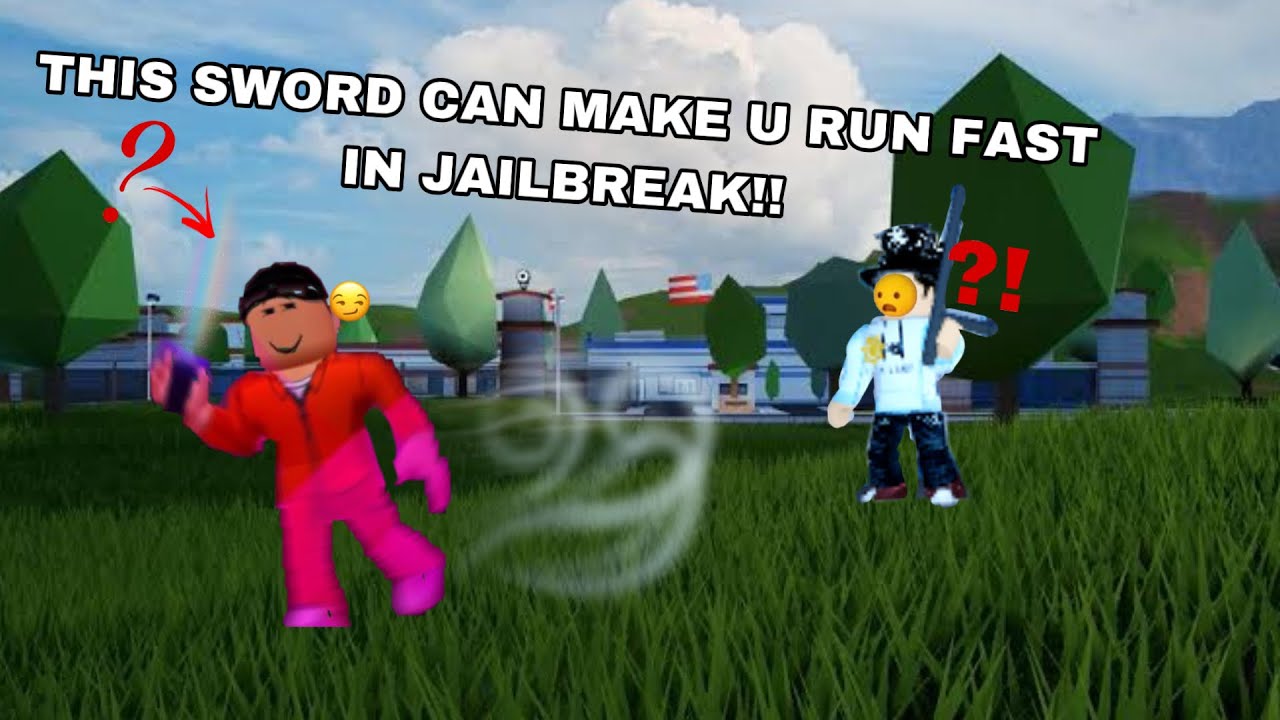 SWORD THAT MAKES YOU RUN FAST IN JAILBREAK ROBLOX!!(Tutorial) - YouTube