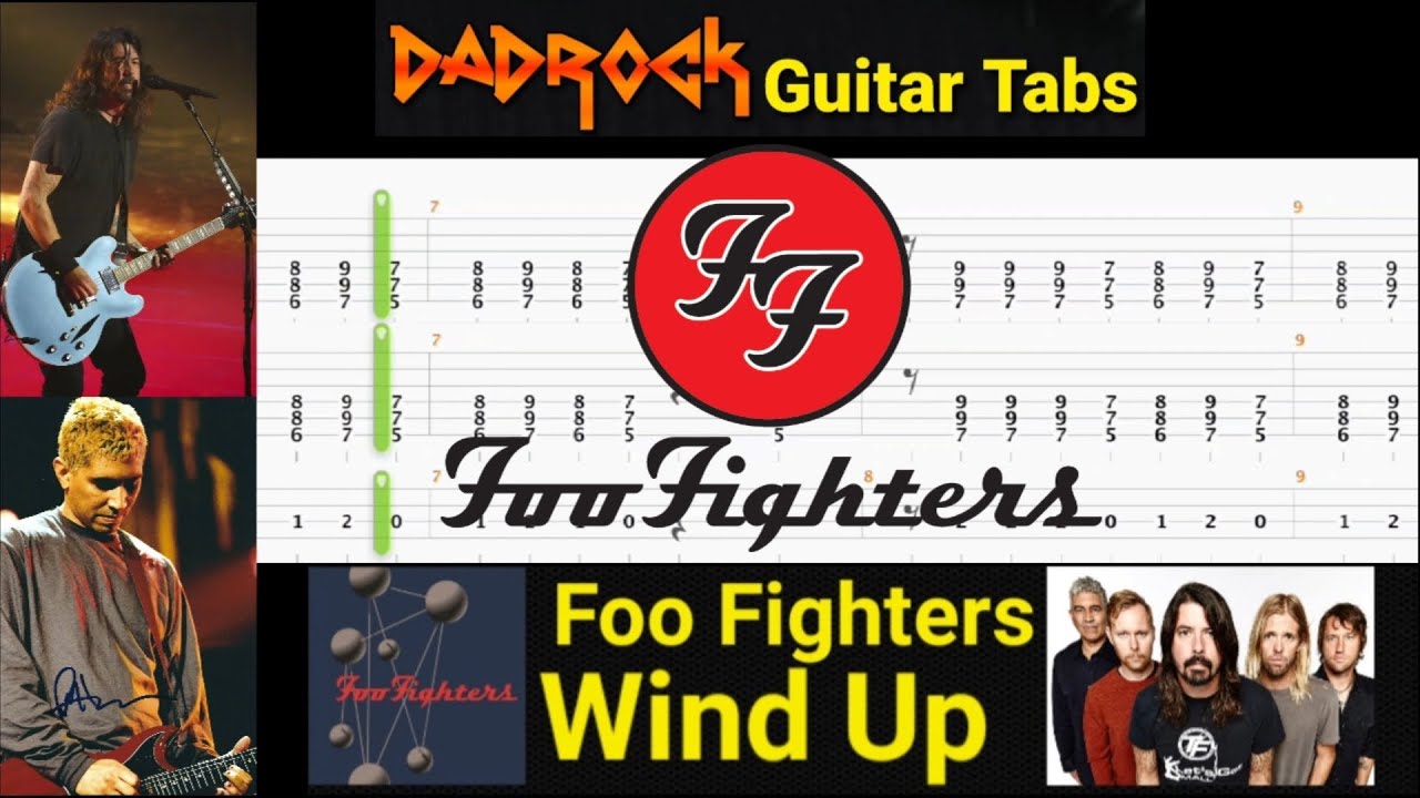 Wind Up - Foo Fighters - Guitar + Bass TABS Lesson - YouTube