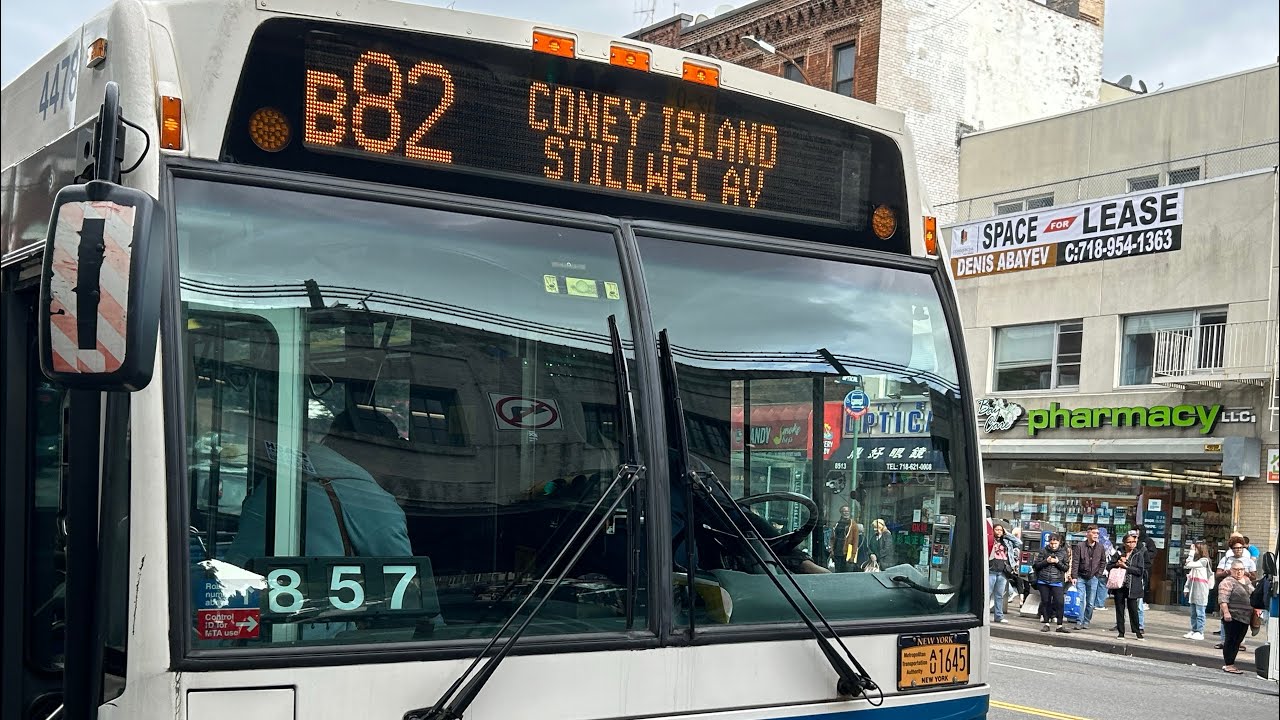Riding a 2009 Orion VII NG #4478 on the B82 from Kings Hwy and West 8th ...