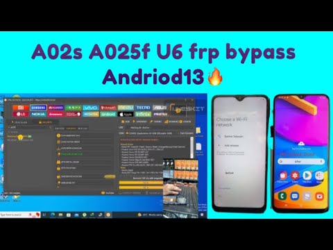 Samsung A02s A025f U5 Frp bypass Latest Android 13 version New Security ...
