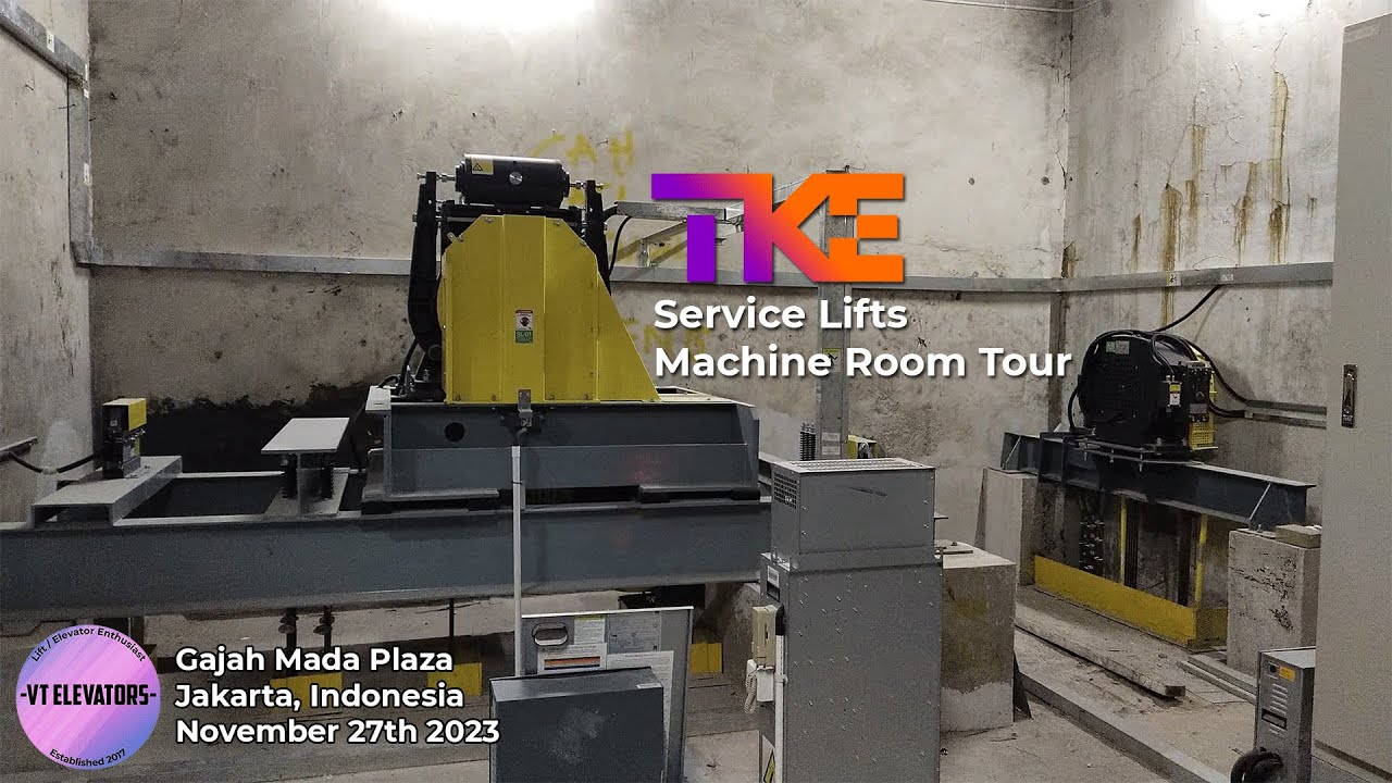 Lift / Elevator Machine Room Tour at Gajah Mada Plaza, Jakarta: TKE ...