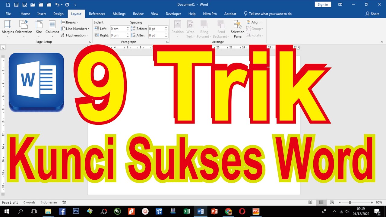 Turorial Word Trik Paling Penting #words #tutorialword #komputermendoan ...