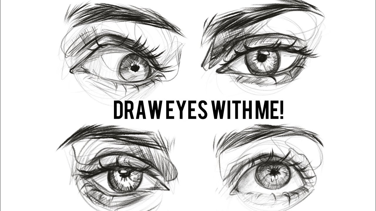 How to draw realistic eyes digitally on Procreate (iPad pro) - YouTube