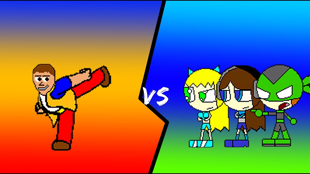 MUGEN: Dee bee kaw vs Team Camren springer 1v3 - YouTube