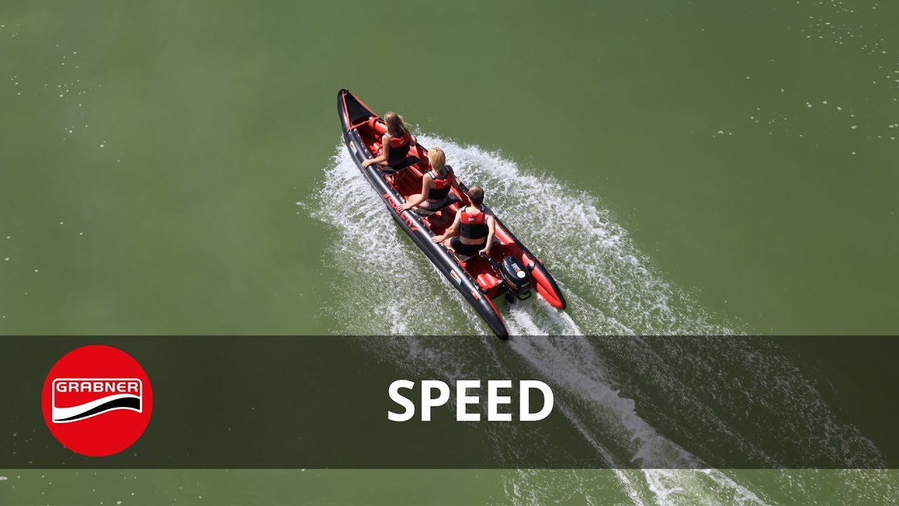 Grabner SPEED - Kanu mit Motor (5 PS) - YouTube