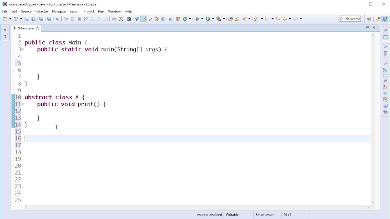 Java Abstract Class 2 (Bangla) - YouTube