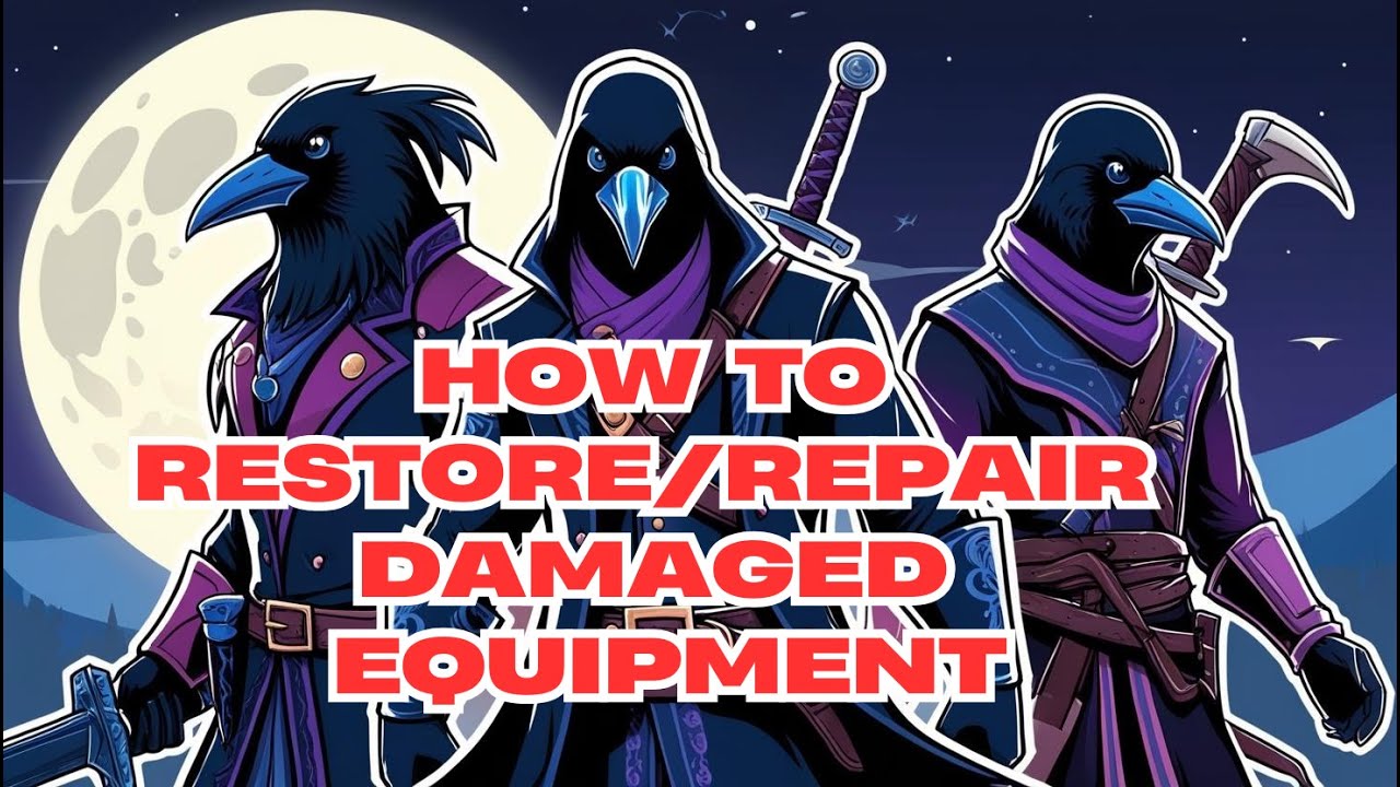 How to Repair/Restore damaged Equipment in Night Crows - YouTube
