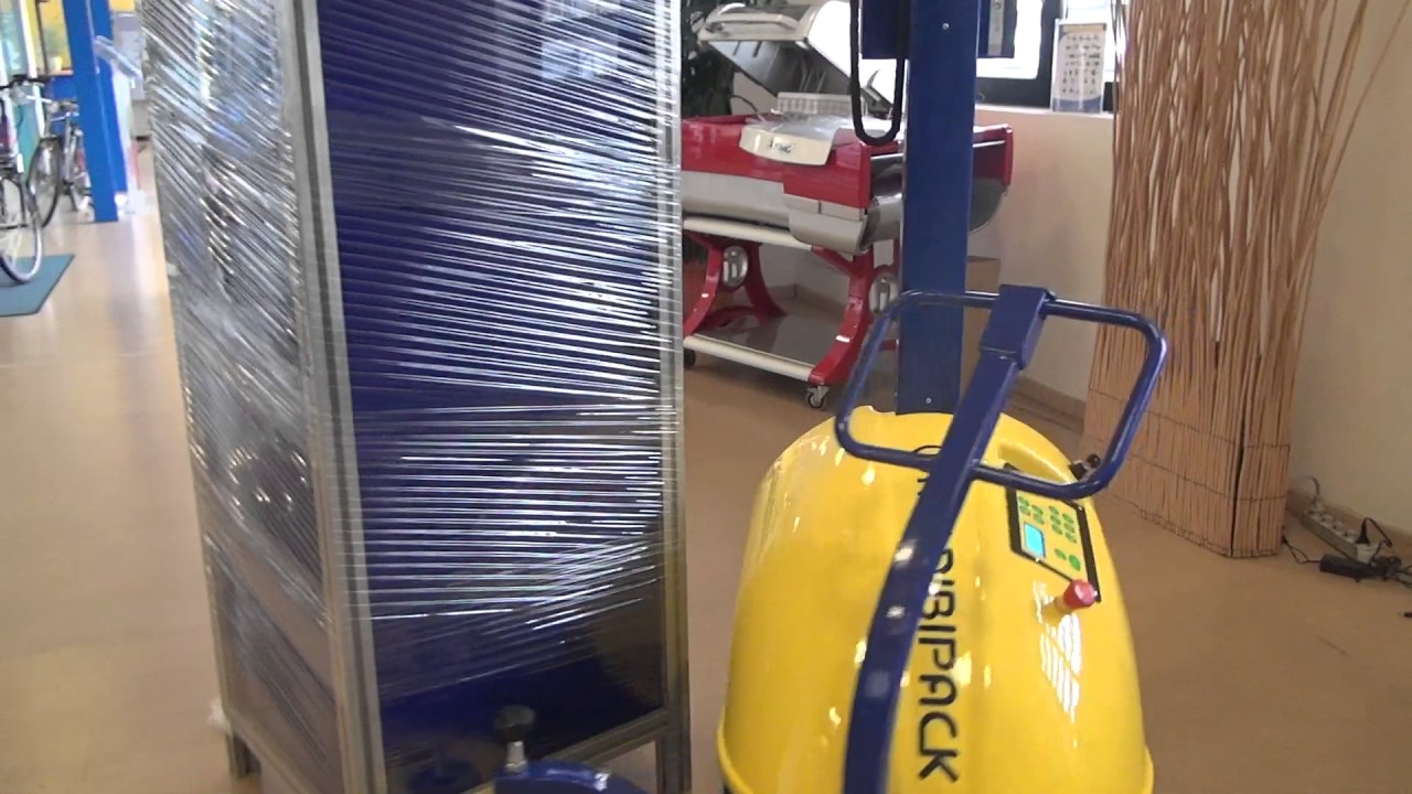 ROBOT LEONARDO SM***** pallet wrapper - fasciapallet - YouTube
