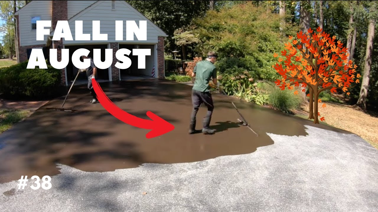 Professional Driveway Sealcoating #38 "Fall in August” - YouTube
