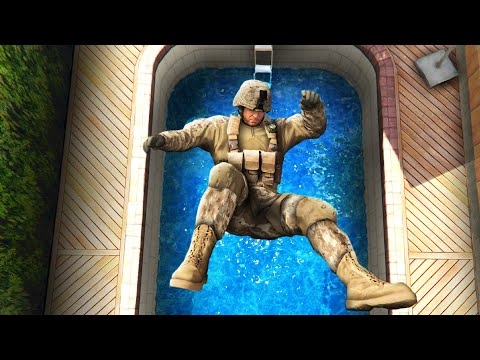 GTA 5 Epic Ragdolls Episode 160 • Army Michael