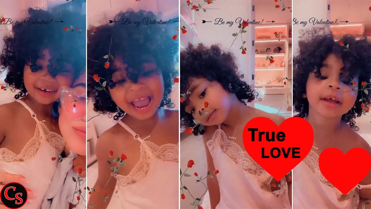 Mommy's Little Valentine! Khloe Being With True on Valentines Day ...