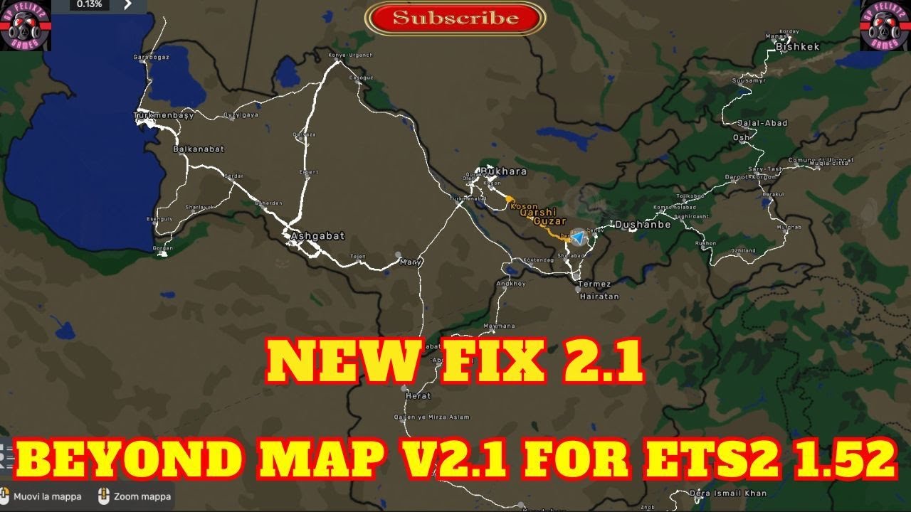 BEYOND MAP FOR ETS2 1.52 - YouTube