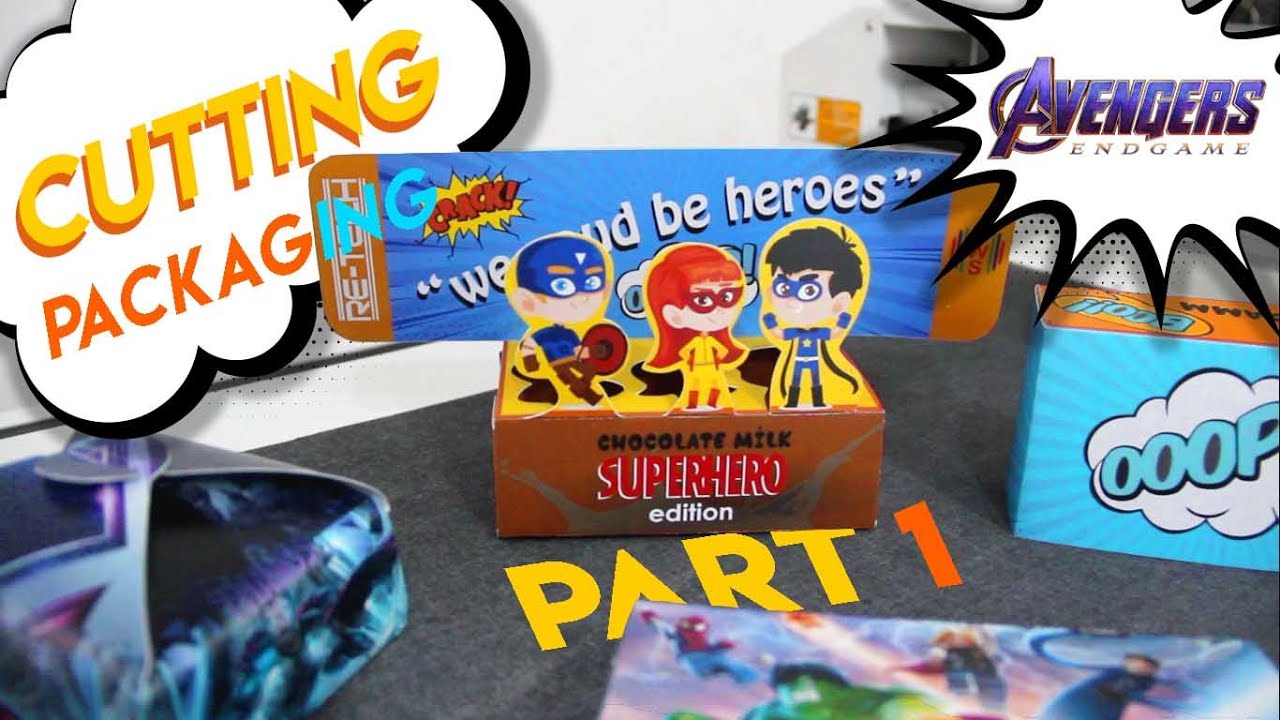 Cutting Kemasan Avengers - Re-Tech Digital Flatbed Cutter #part1 - YouTube