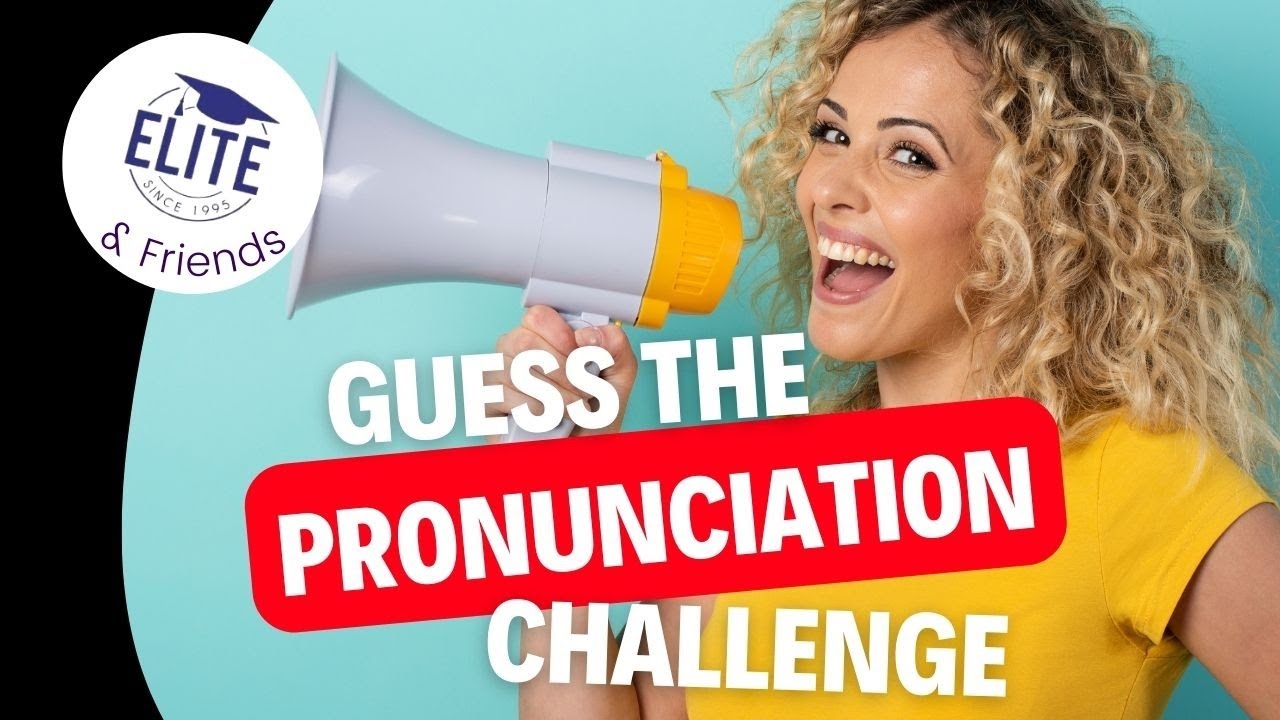 RETO DE PRONUNCIACIÓN EN INGLÉS: PRONUNCIATION CHALLENGE - YouTube