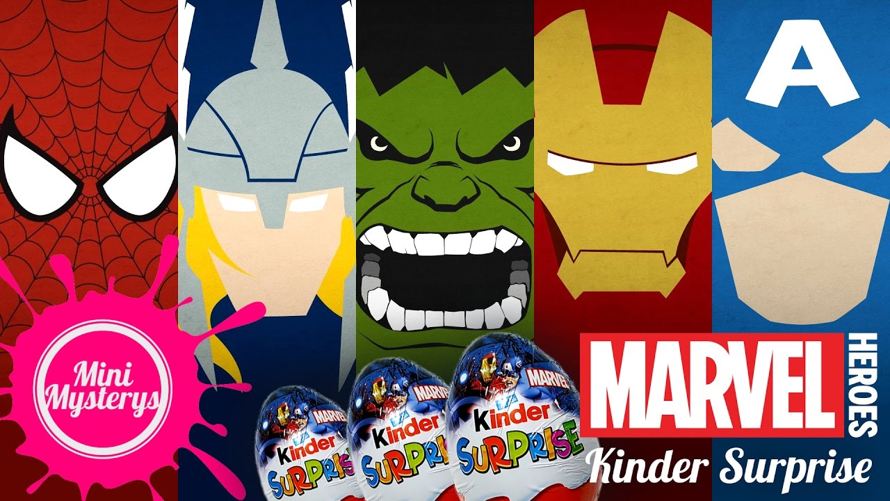 Marvel Twistheads Kinder Surprise Eggs *All Figures* Toy Unboxing ASMR ...