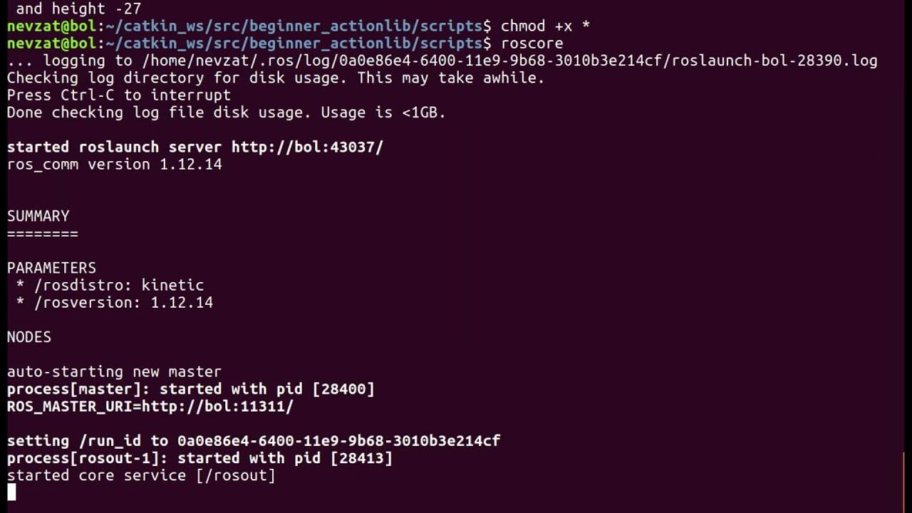 ROS32 Writing an Action Client (Python) - YouTube