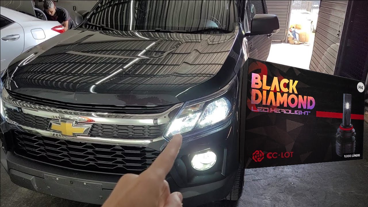 Lâmpadas de LED Black Diamond Cclot S10 2023 LT. Farol Full LED. POP ...