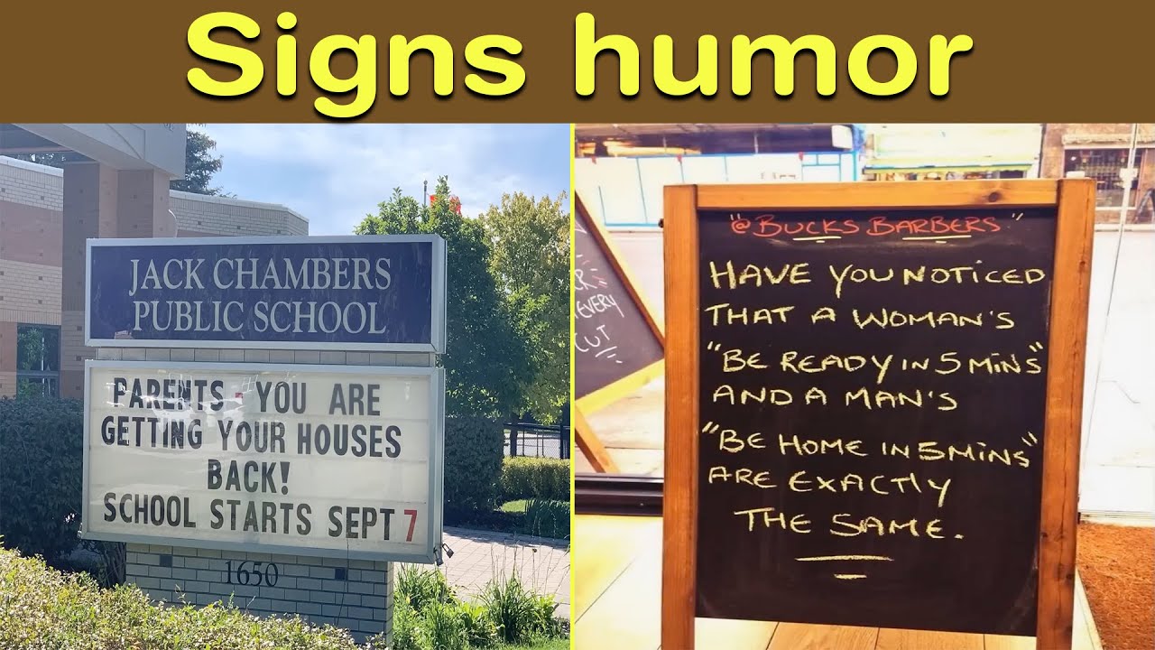 Caution: These Signs Are Dangerously Funny! 🤣||Funny And Happy - YouTube