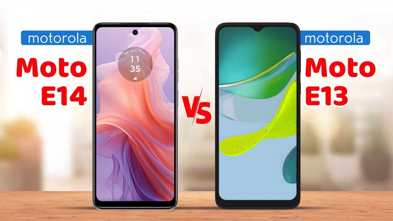 Motorola Moto E14 vs. Motorola Moto E13 Specification Comparison - YouTube