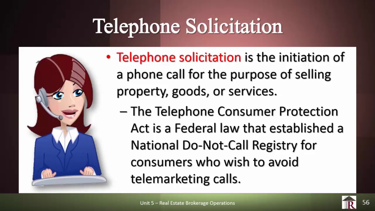 Rowlett Real Estate School - Rules Regarding Telephone Solicitation ...