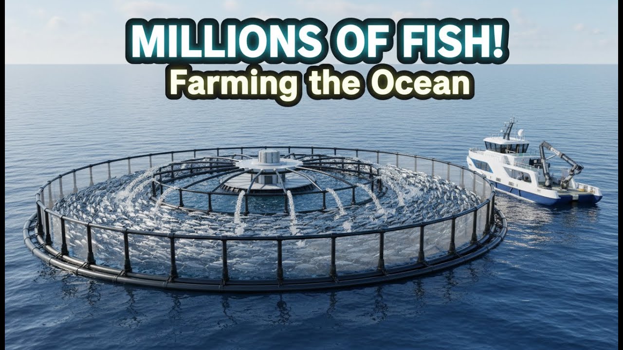 Inside Mega Fish Farms How Floating Cages Feed Millions Worldwide - YouTube