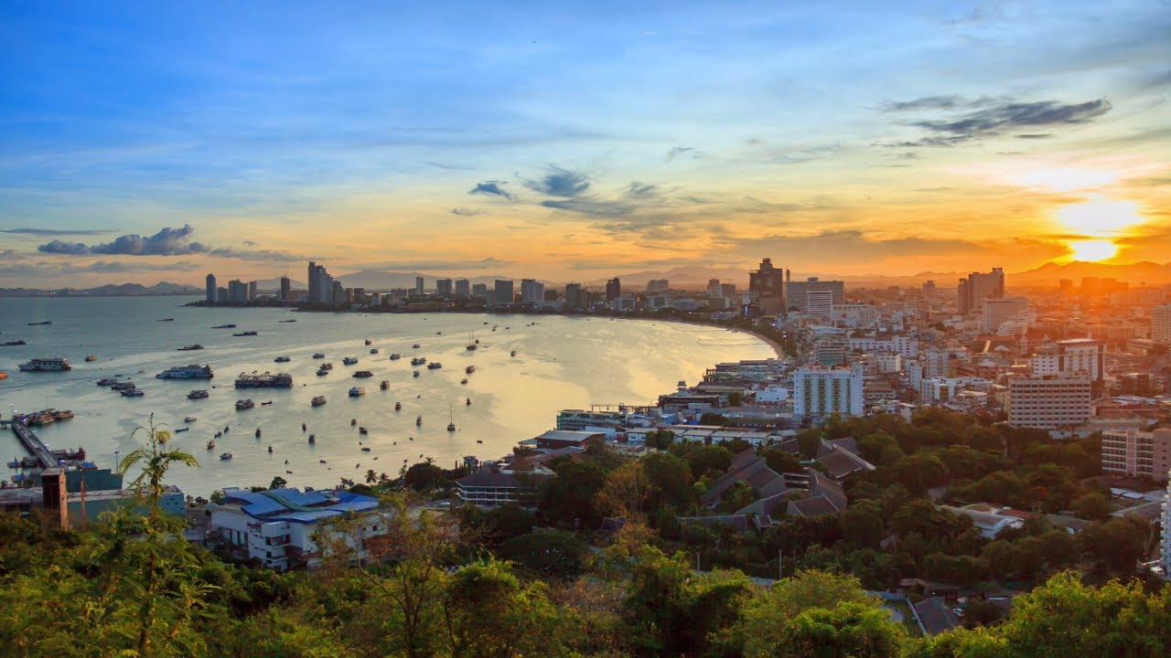 Pattaya Relaxation Aerial Scenery with Calm Music - YouTube