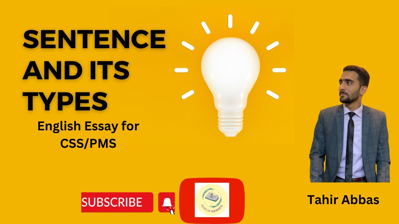 English Grammar and Composition| Sentence and Its types| Lecture 7 ...
