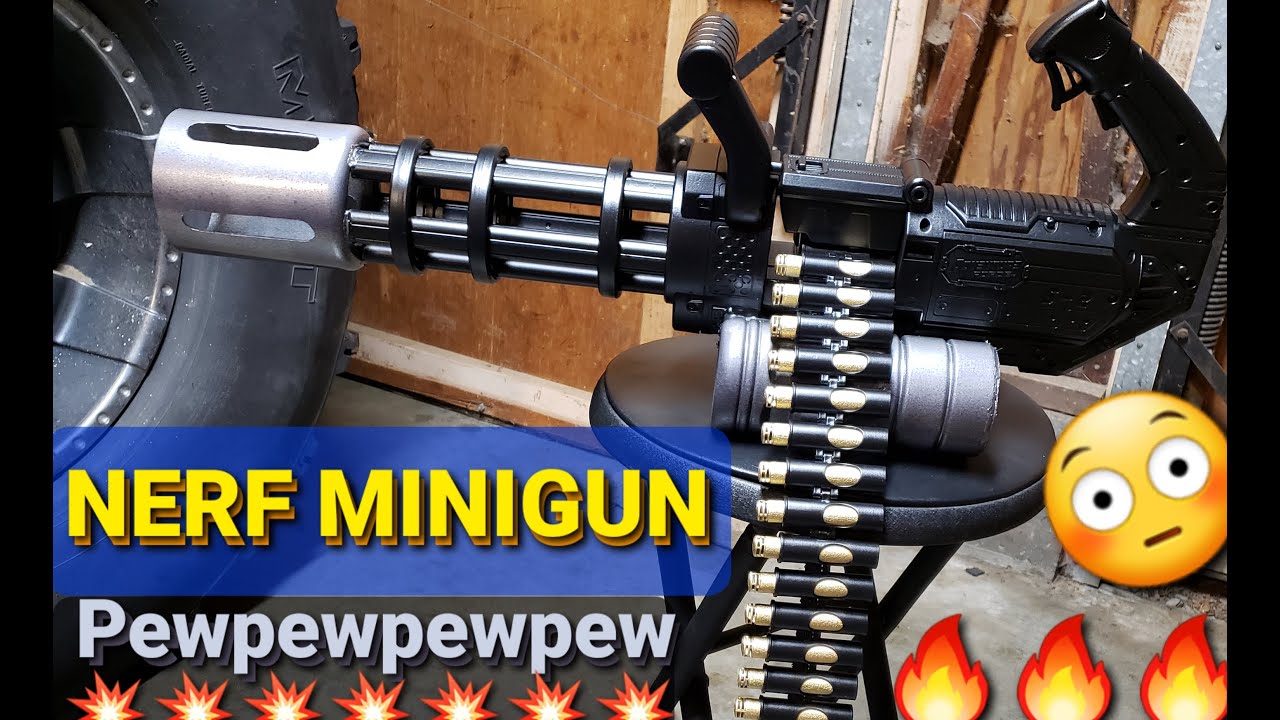 Walmart NERF MINIGUN!!! Easy DIY! - YouTube