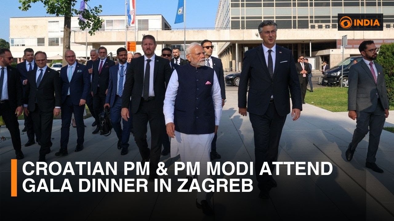 Croatian PM & PM Modi attend Gala Dinner in Zagreb | More updates | DD ...