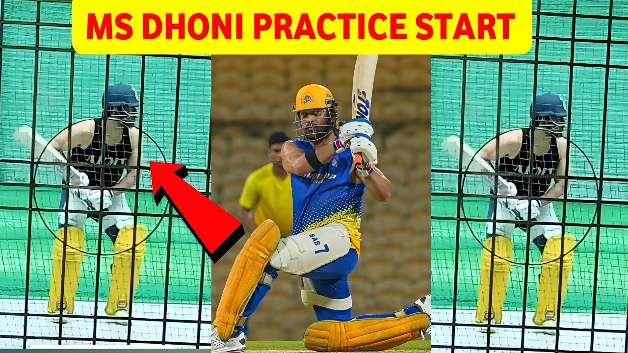 Ms Dhoni Batting Practice Start Full Video | Dhoni IPL 2025 Practice ...