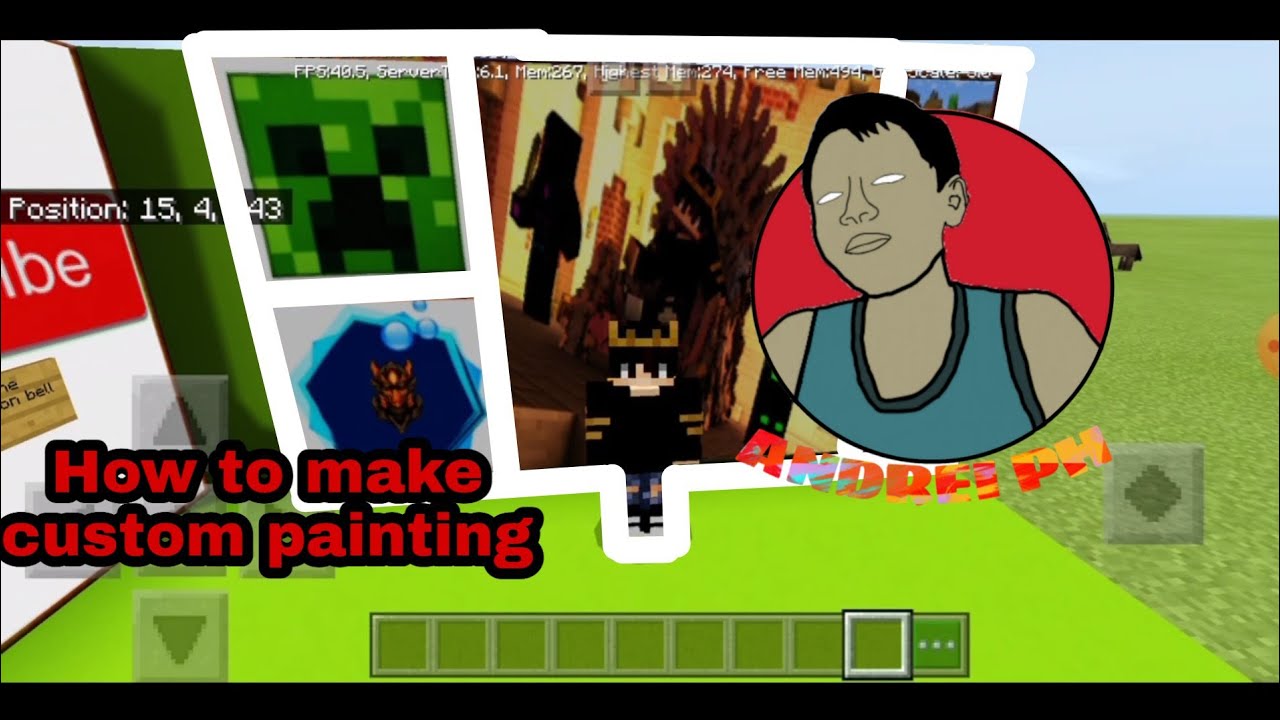 How to make custom painting in minecraft. (ENGLISH) - YouTube