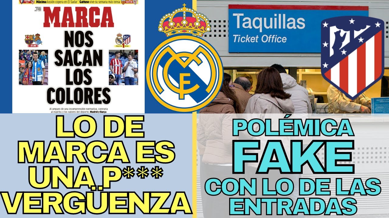 LO DE MARCA ES UNA P*** VERGÜENZA... | LA POLÉMICA FAKE CON LO DE LAS ...