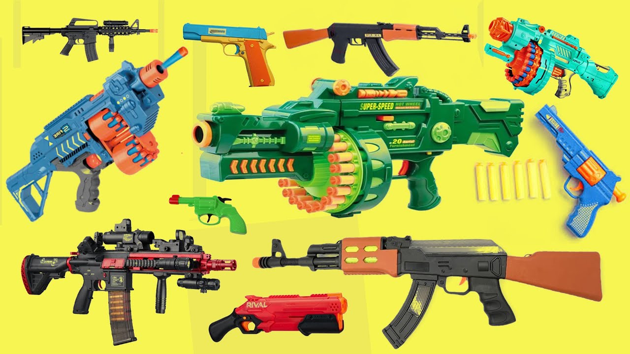 Mengumpulkan Mainan Tembak Tembakan, Sniper, water gun,Blaster Gun ...