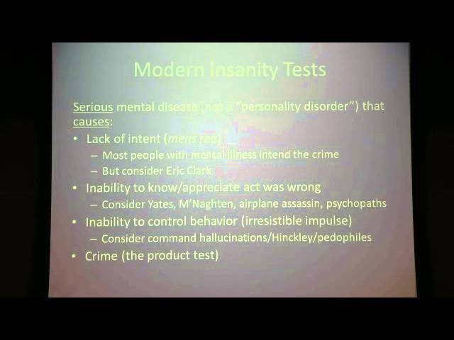 Mental Insanity Test