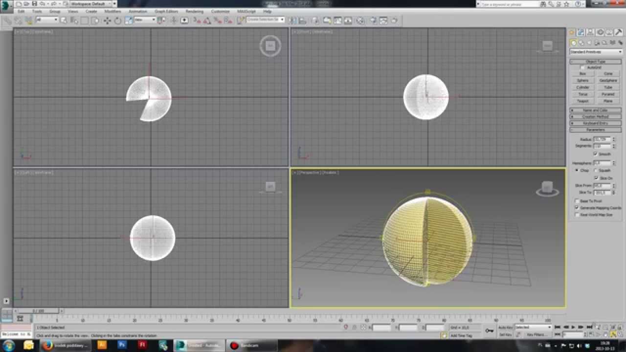 3ds MAX Podstawy Lekcja 3 Sphere Geosphere - YouTube