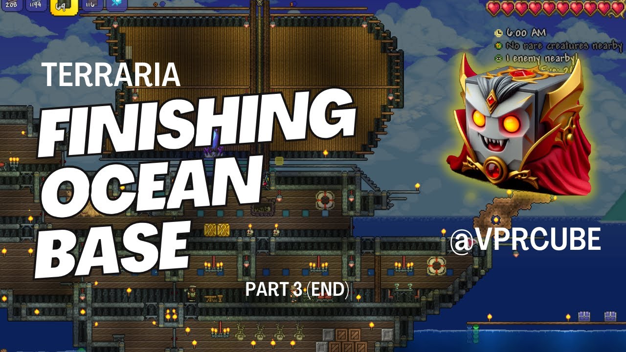 Terraria COZY PLAY finishing ocean base (part 3 ,END) - YouTube