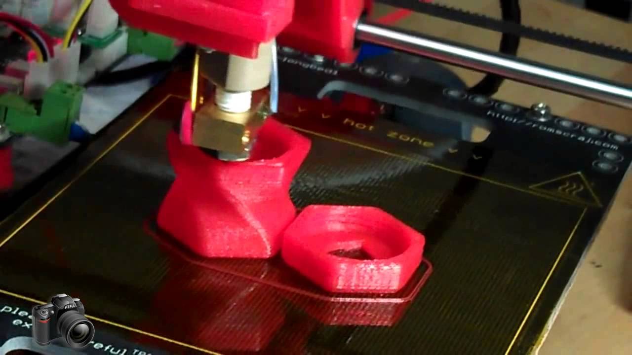 portabee reprap 3D printer printing new - YouTube