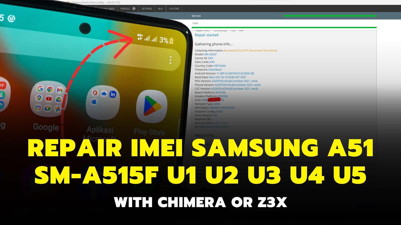 REPAIR IMEI & PATCH CERT SAMSUNG A51 (SM-A515F) U1 U2 U3 U4 U5 - YouTube