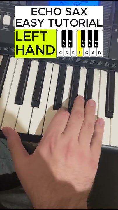 Echo Sax End Piano Tutorial (Easy) - YouTube